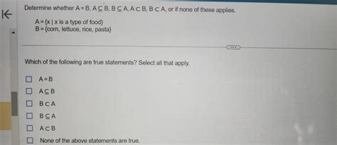Solved Determine Whether A B AB BA AB BA Or If None Of Chegg Com