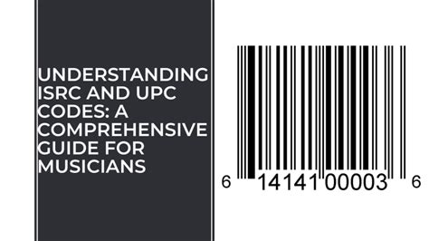 Understanding ISRC And UPC Codes Cefe Flynn Mastering