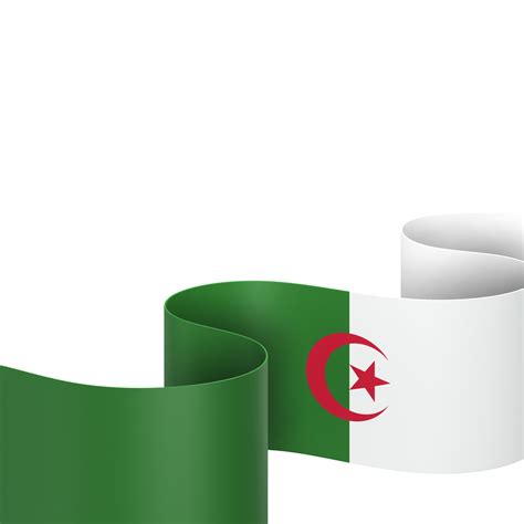 Algeria Flag Design National Independence Day Banner Element