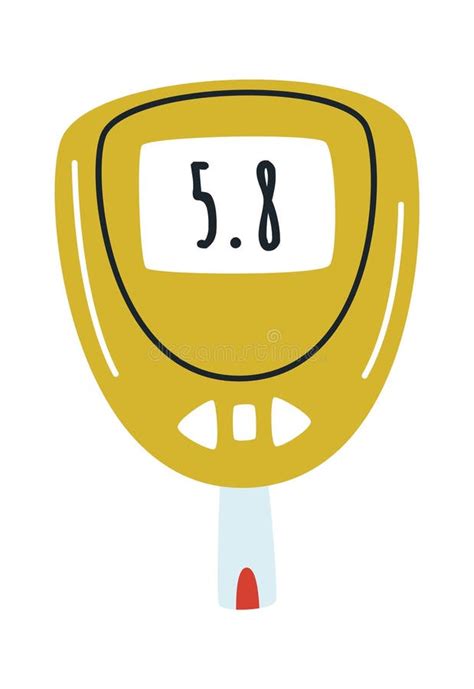 Glucometer Medical Device Stock Vector Illustration Of Healthcare