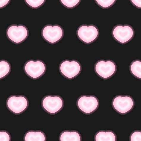 Premium Vector Pattern Neon Heart
