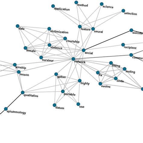 Co Occurrence Network Of Keywords 19881999 Download Scientific Diagram