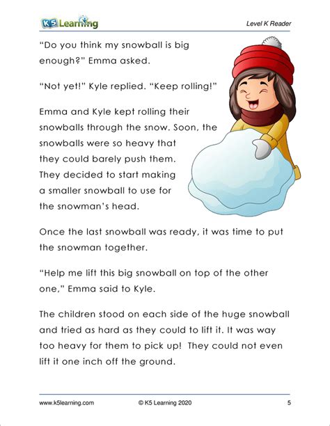 Grade 2 Reading Comprehension Worksheet K5 Learning Reading