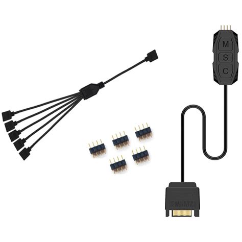 Sata 12v 4pin Rgb Aura 3 Button Controller With 5 Grandado