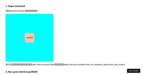 one line css ten modern layouts codesandbox
