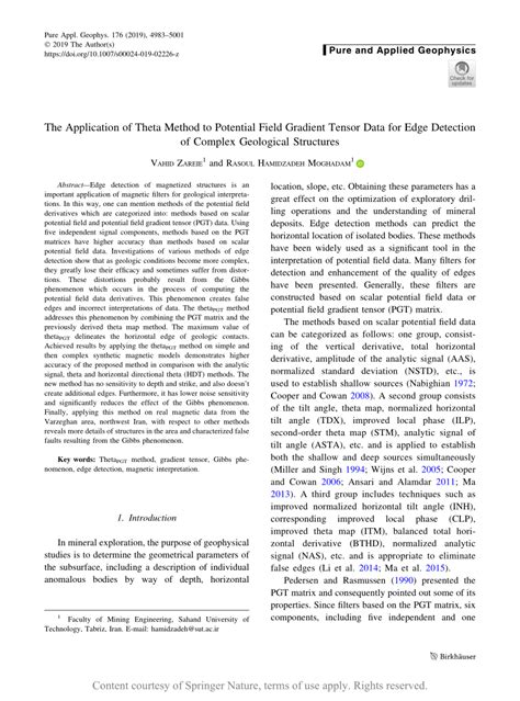 The Application Of Theta Method To Potential Field Gradient Tensor Data