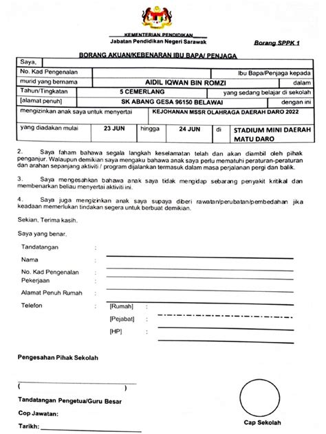 Borang Sppk Pdf