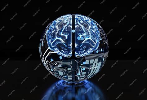 Premium Photo Merging Technology And Intelligence A Detailed Illustration Of A Brain
