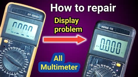 How to repair multimeter display problem || Fix multimeter display ...