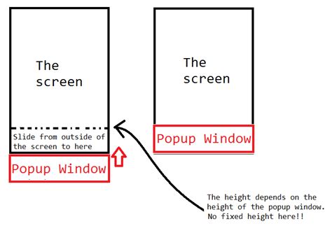 Android Sliding Up Animation But Wrapcontent Stack Overflow