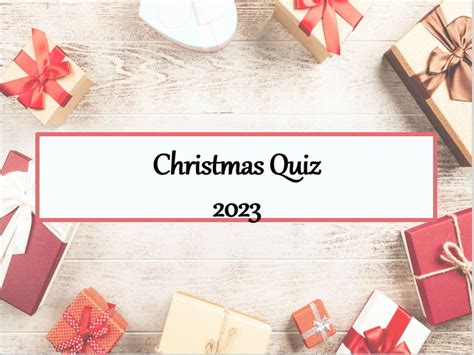 Christmas Quiz 2023 Teaching Resources