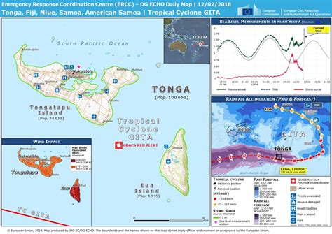 Copernicus Ems Rapid Mapping Activated For Tropical Cyclone In Tonga
