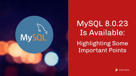 MySQL Is Available Highlighting Some Important Points