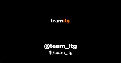Team Itg Instagram Facebook Linktree