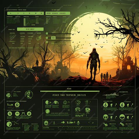 Premium Photo Nuclear Fallout Pop Up Ui Post Apocalyptic Themed