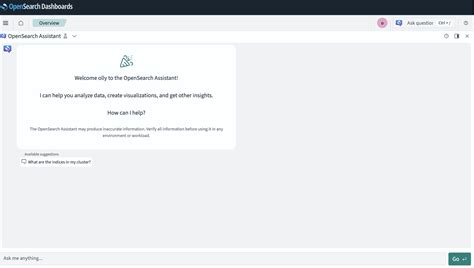 Opensearch Assistant For Opensearch Dashboards Opensearch Documentation