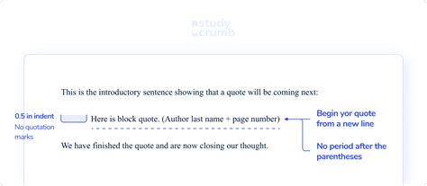 Mla Block Quote Guide On Formatting 9th Edition