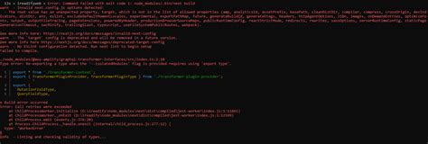 Command Failed With Exit Code 1 Nodemodulesbinnext Build · Issue