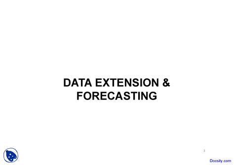 data extension stochastic hydrology lecture notes docsity