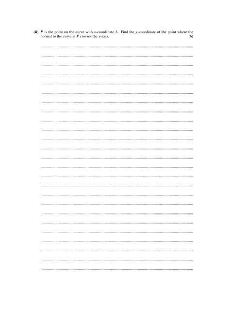 Solved Ii P Is The Point On The Curve With X Coordinate Chegg Com