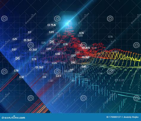 Abstract Futuristic Concept Of Predictive Analysis Big Data Quantum
