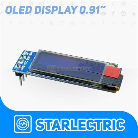 Jual Modul Display OLED LCD 0 91 Inch 0 91 128x32 Serial I2C Arduino White Shopee Indonesia