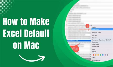 How To Make Excel Default On Mac Earn And Excel