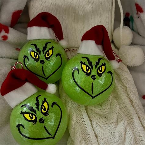 Grinch Color Ornaments