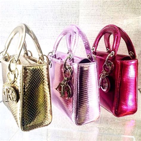 The Colors Of The Lady Dior Shiny Python Bags Bragmybag Lady Dior