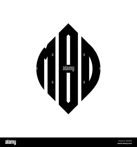 Mbd Circle Letter Logo Design With Circle And Ellipse Shape Mbd