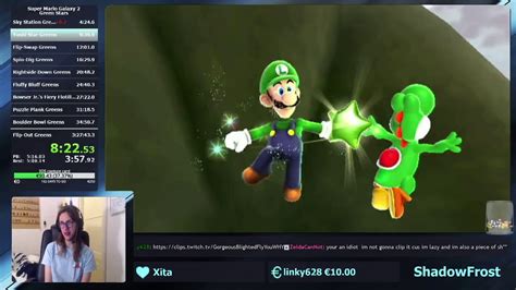 Super Mario Galaxy 2 Green Stars Speedrun In 32558 Youtube
