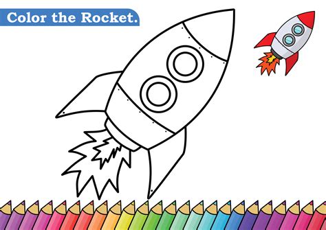 Rocket Coloring Pages