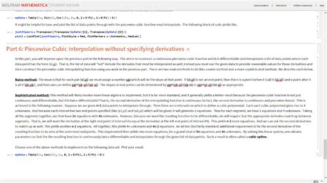 Wolfram Mathematica Student Edition Demonstrations