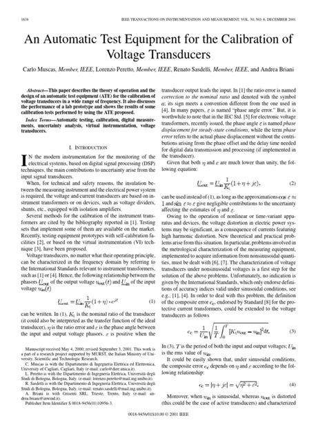 An Automatic Test Equipment For The Cali Pdf Analog To Digital