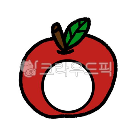 사과 과일 얼굴넣기 얼굴합성 어린이집 사진 이미지 일러스트 캘리그라피 Nsoonh22작가