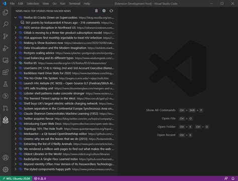github chrisbibby vscode news hack vscode extension to display