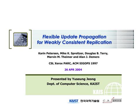 Ppt Flexible Update Propagation For Weakly Consistent Replication