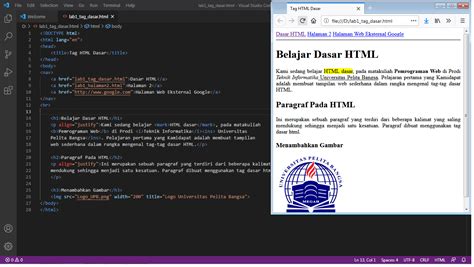 GitHub Monika Pakpahan Lab Web Tugas Praktikum Matakuliah Pemrograman Web Tentang Tag Dasar