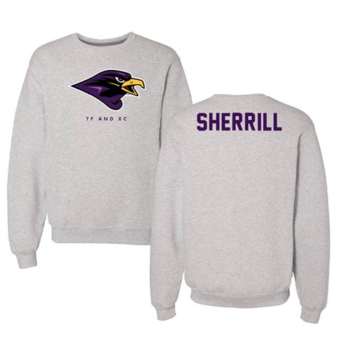 Patrick Sherrill University Of Montevallo Tf And Xc Gray Crewneck