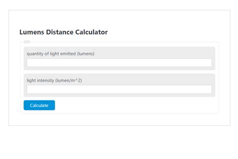Lumens Distance Calculator Calculator Academy