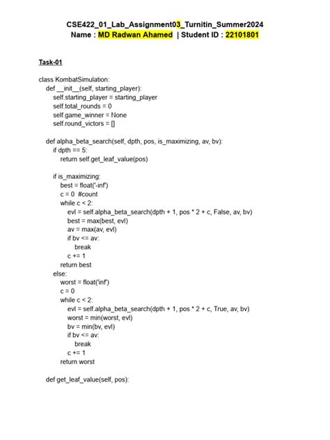 Bracu Cse 422 Ai Assignment 3 Pdf Artificial Intelligence