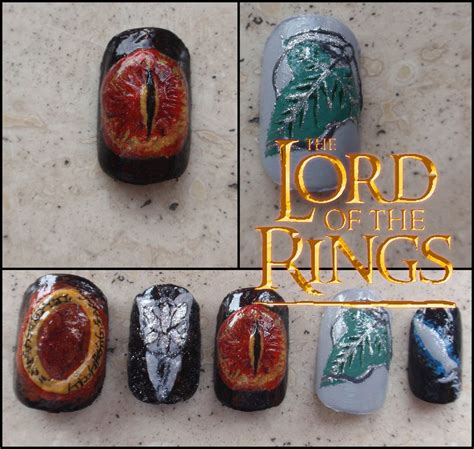 The Lord Of The Rings Nails By Ninails On Deviantart Cute Nail Art