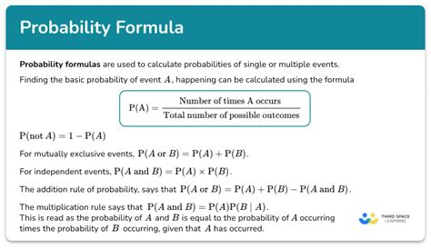 Probability Formula Math Steps Examples And Questions
