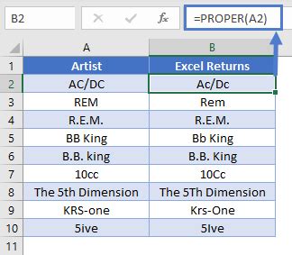 PROPER Function In Excel Convert To Proper Case