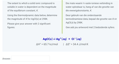 Solved The Extent To Which A Solid Ionic Compound Is Die
