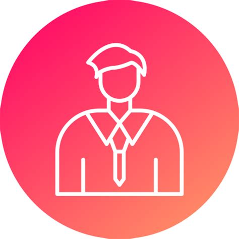 Male Generic Gradient Fill Icon