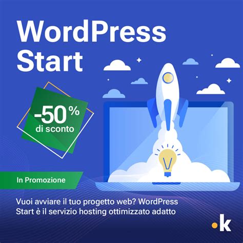 promo hosting wordpress 50 di sconto sul piano start