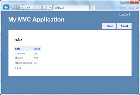 ASP NET MVC 3 Trabalhando WebGrid