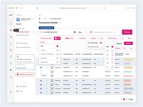 Swift Gpi Dashboard And Tracking By Srivathson Thyagarajan On Dribbble