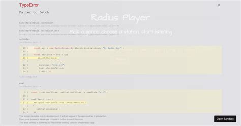Radio In React Codesandbox